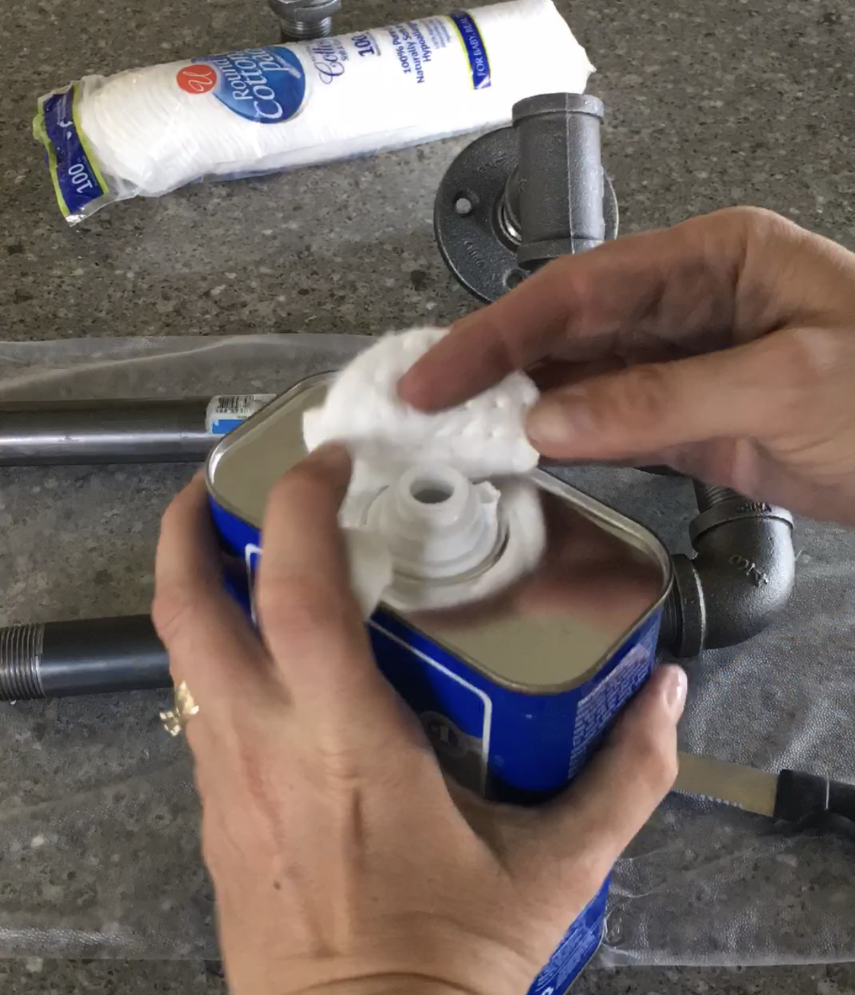 Cleaning Plumbers Pipe - CityGirl Meets FarmBoy