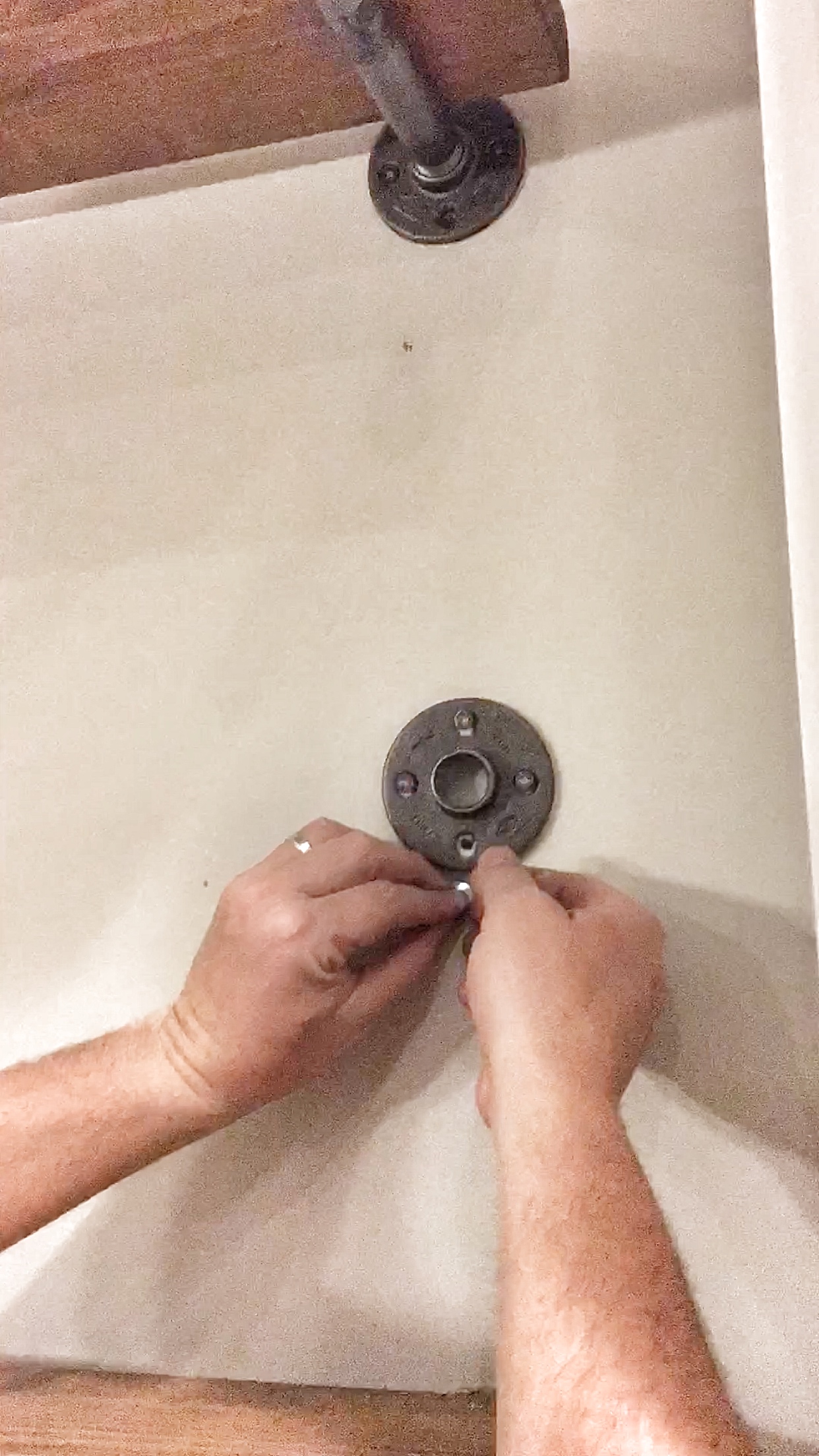 How to Build a Plumbers Pipe Floating Shelf - CityGirl Meets FarmBoy