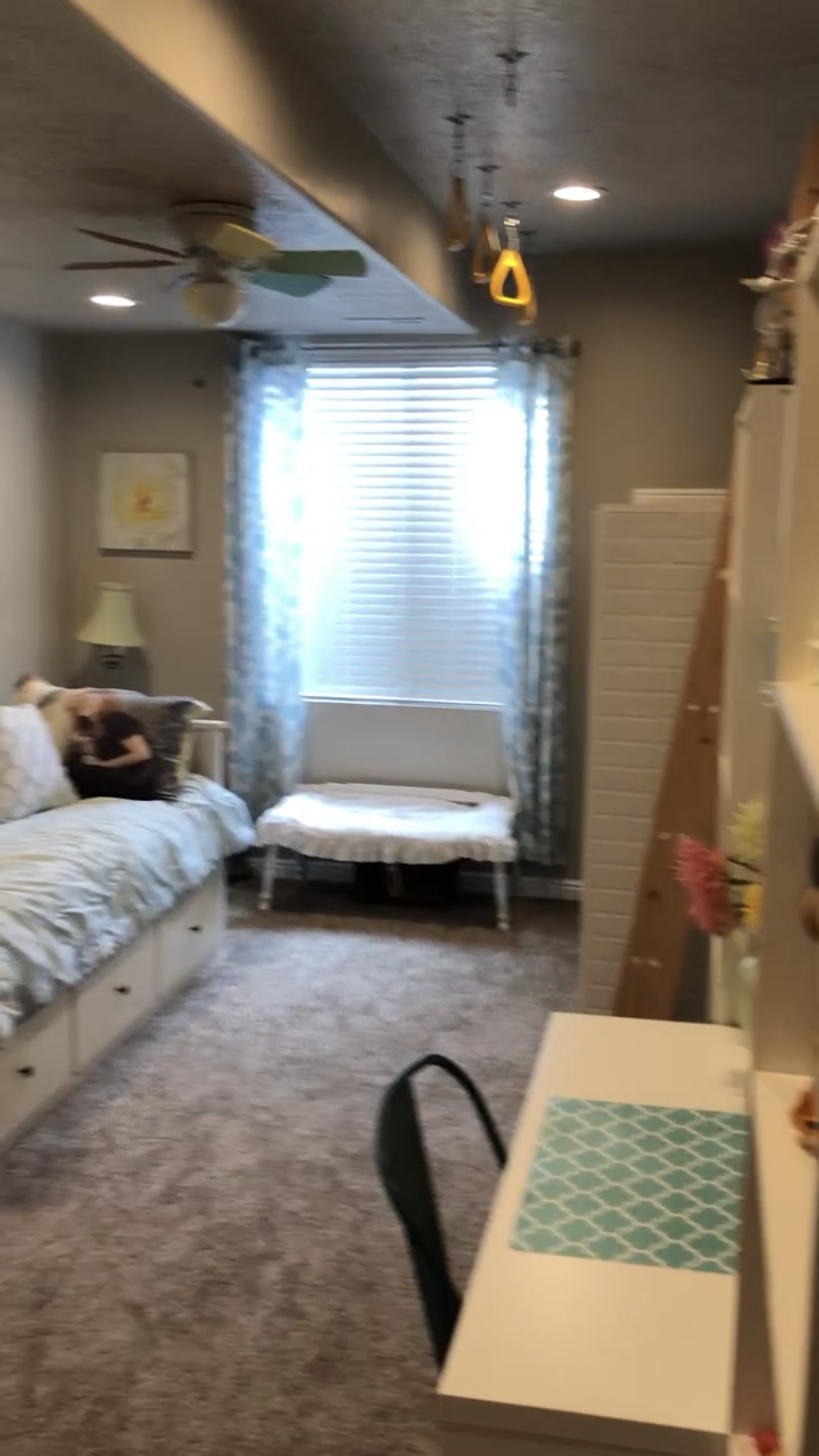 Modern Office Space Fan Installation - CityGirl Meets FarmBoy